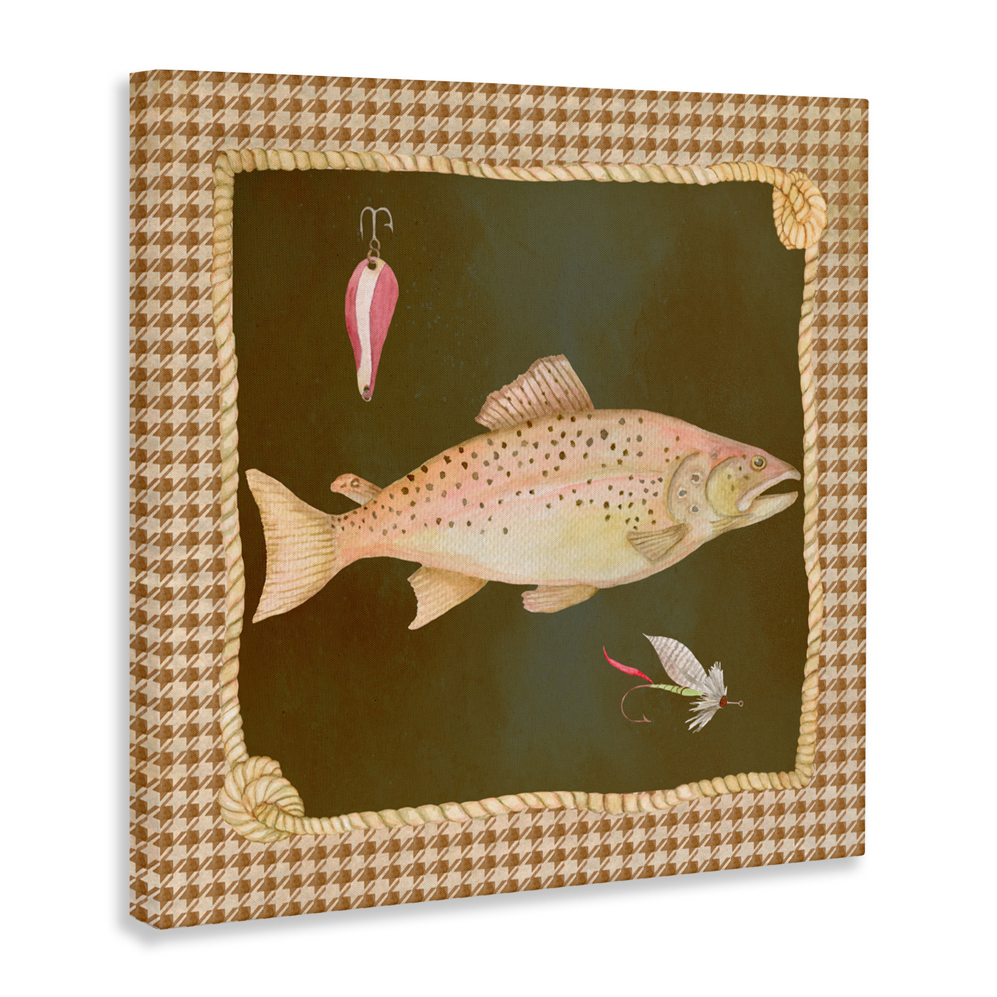 Bay Isle Home™ Rustic Fishing Life Canvas, design by Lee Ann Sanders ...