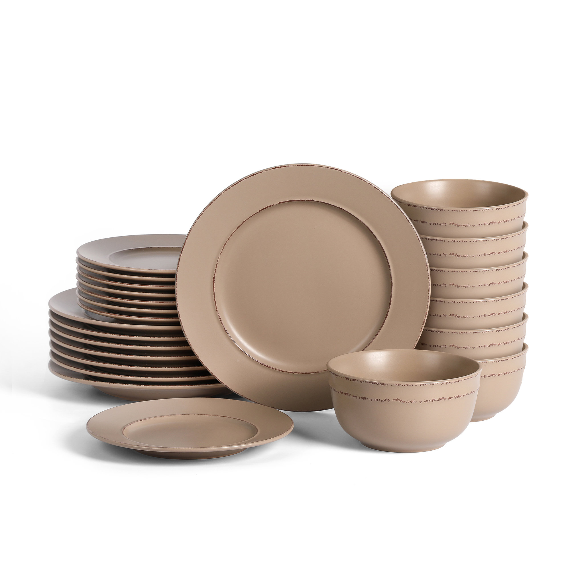 Earth & Clay Hazel 12-Piece Dinnerware Set Stoneware | Wayfair