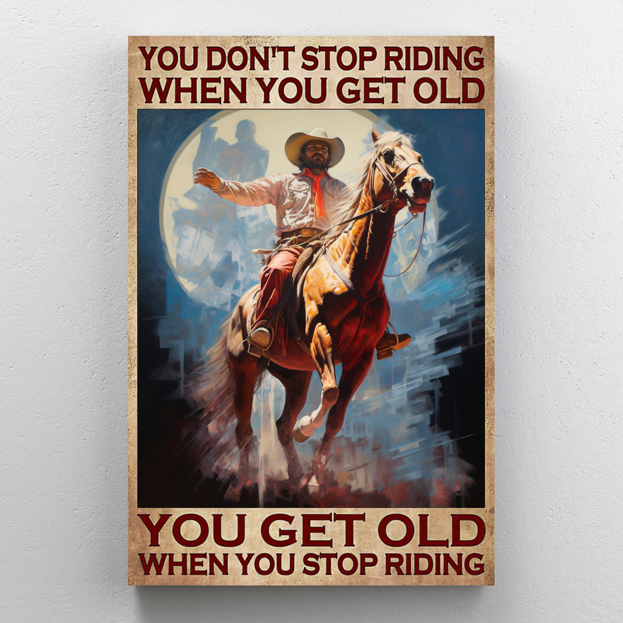 Trinx Jasreen When You Stop Riding Horse On Canvas Print | Wayfair