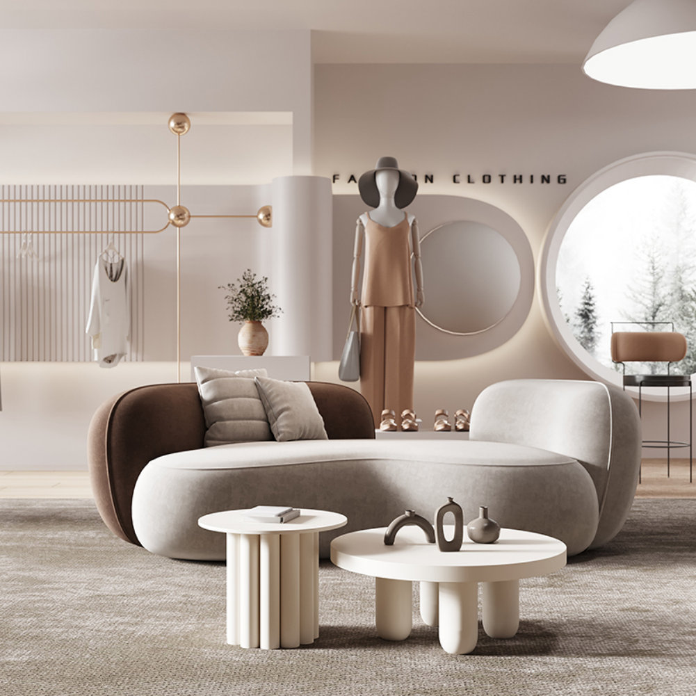 Orren Ellis Italian Minimalist Arc-shaped Design Sofa | Wayfair