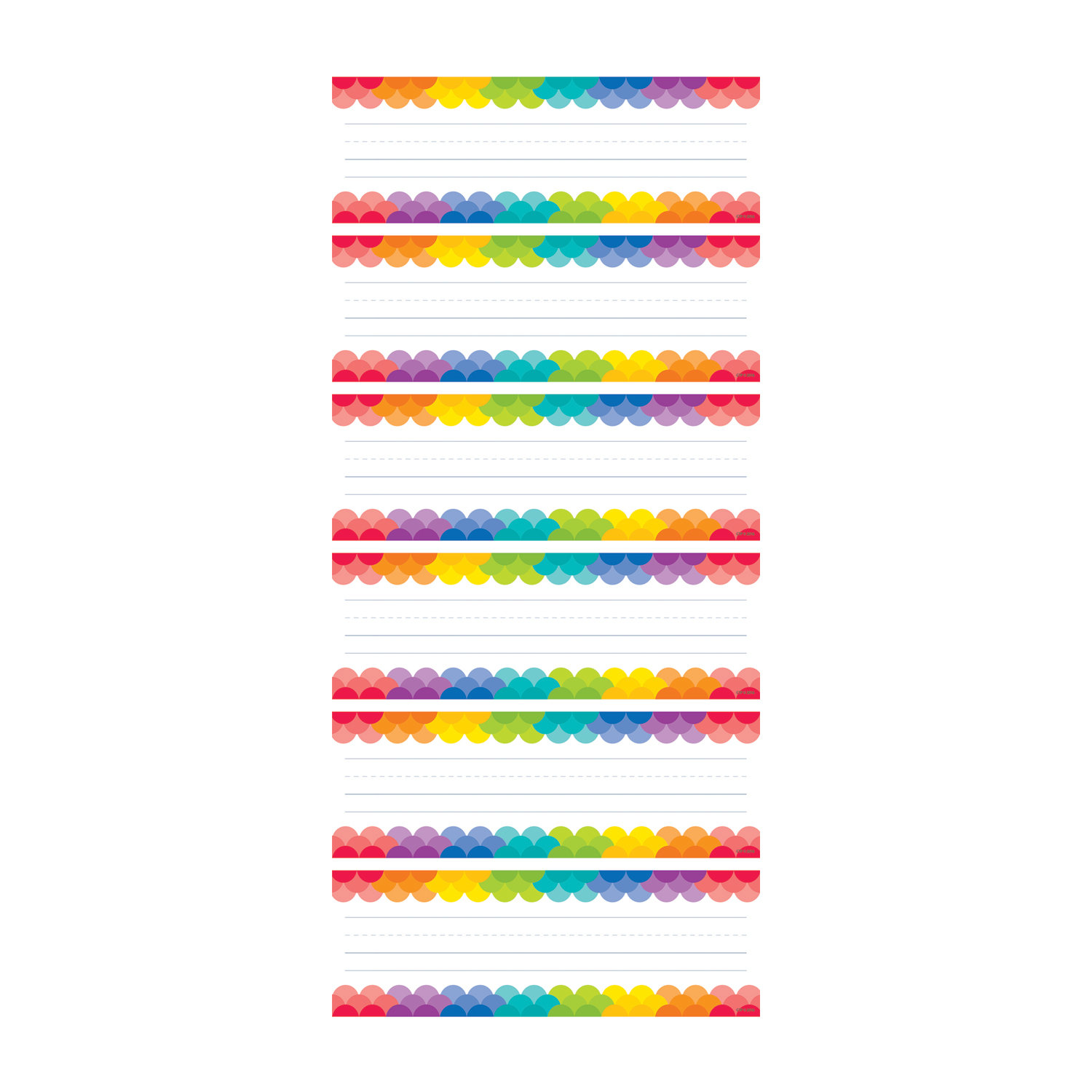 Creative Teaching Press Rainbow Scallops Name Plates | Wayfair