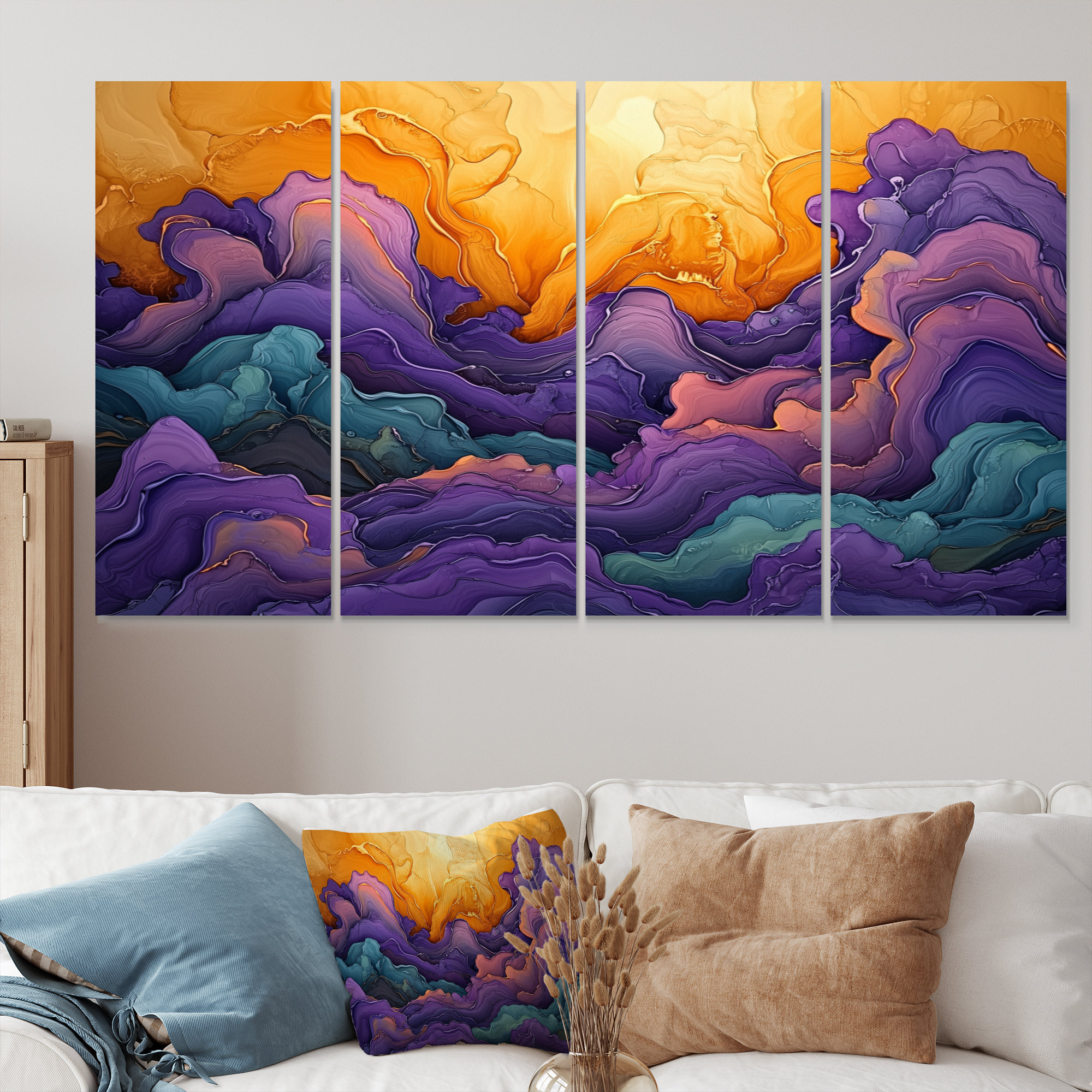 Brayden Studio Dissolved Boundaries Splashes Of Drippainting I Drip