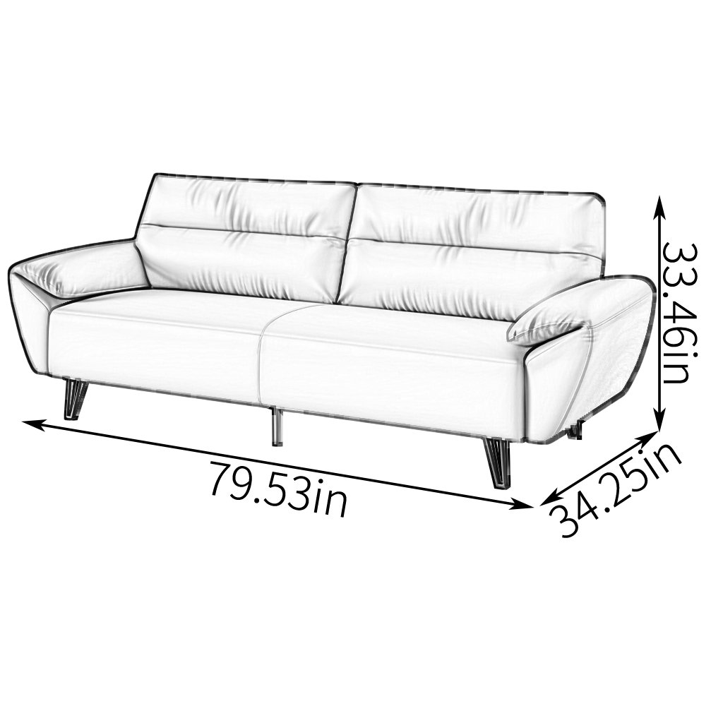Lifton Modern Simple Sofa 79.53'' Sofa | Wayfair