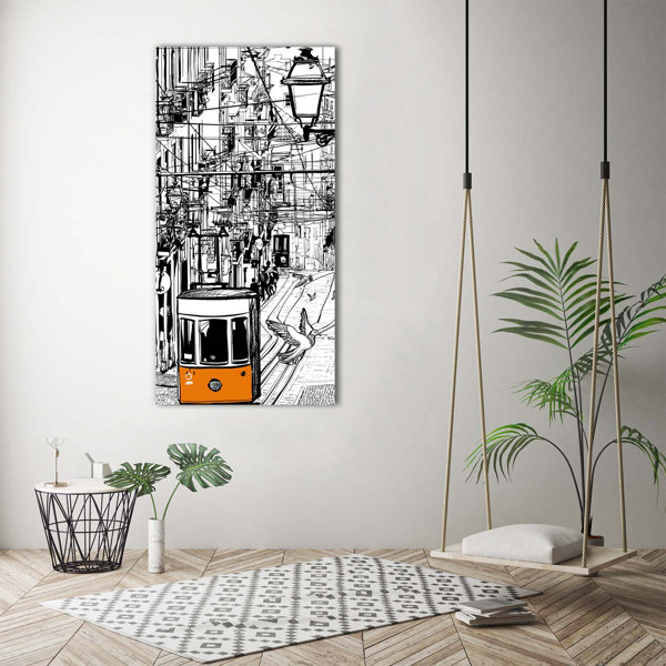 Ophelia & Co. Tram In Lisbon - Wrapped Canvas Print | Wayfair.co.uk