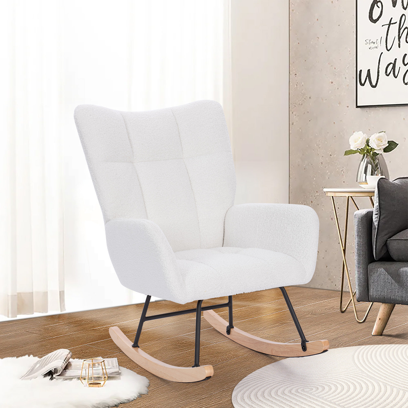 George Oliver Kinli Rocking Chair | Wayfair