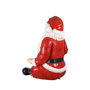 Design Toscano Giant Sitting Santa Claus Statue with Hand Seat | Wayfair