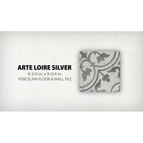 Merola Tile Llama Arte Loire 10" x 10" Porcelain Patterned Wall & Floor ...
