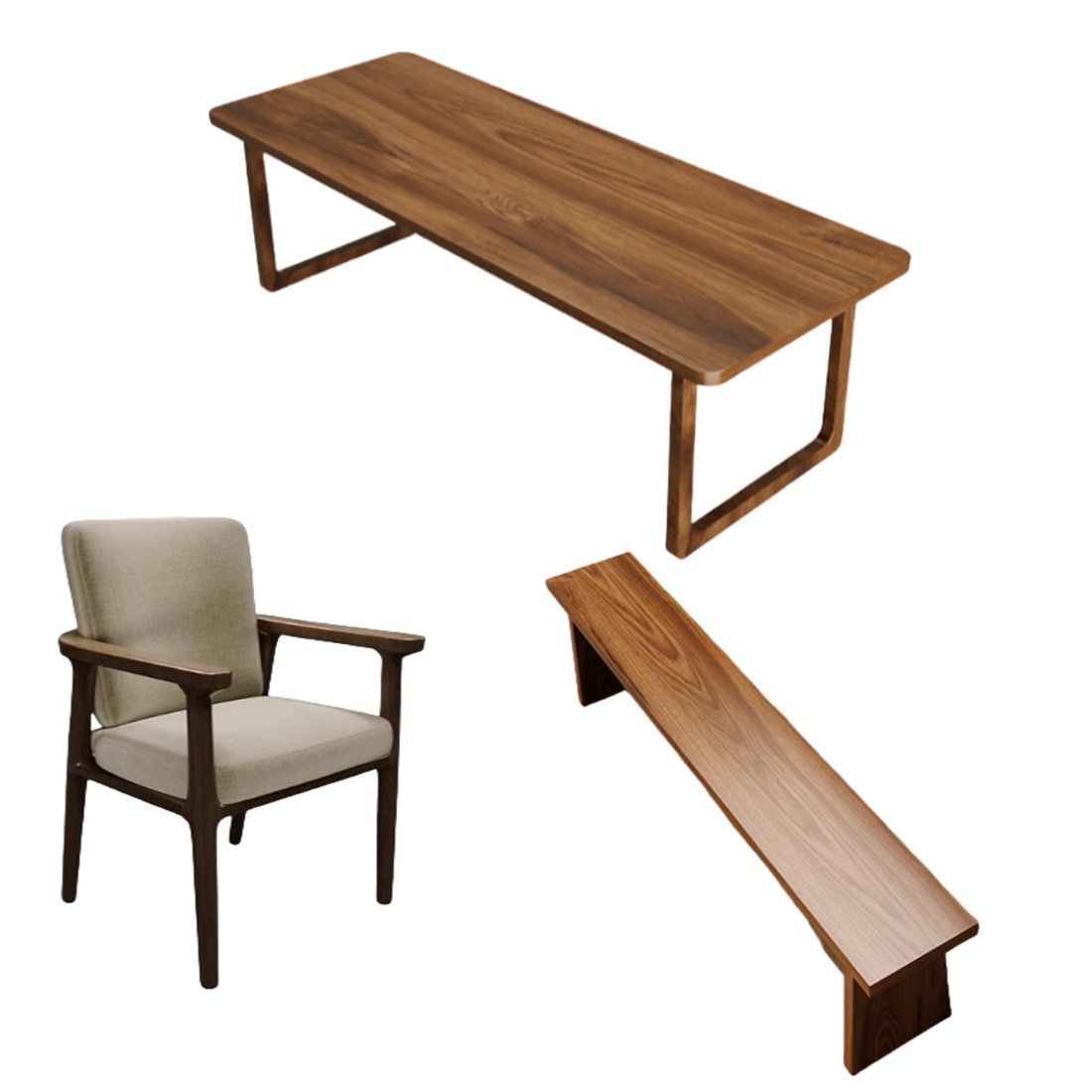 Loon Peak® Neo-chinese Style Solid Wood Tea Table Sets. | Wayfair