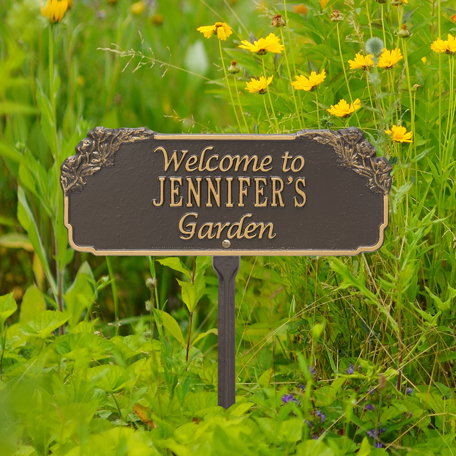 Whitehall Products Welcome Personalized Garden Sign & Reviews - Wayfair ...