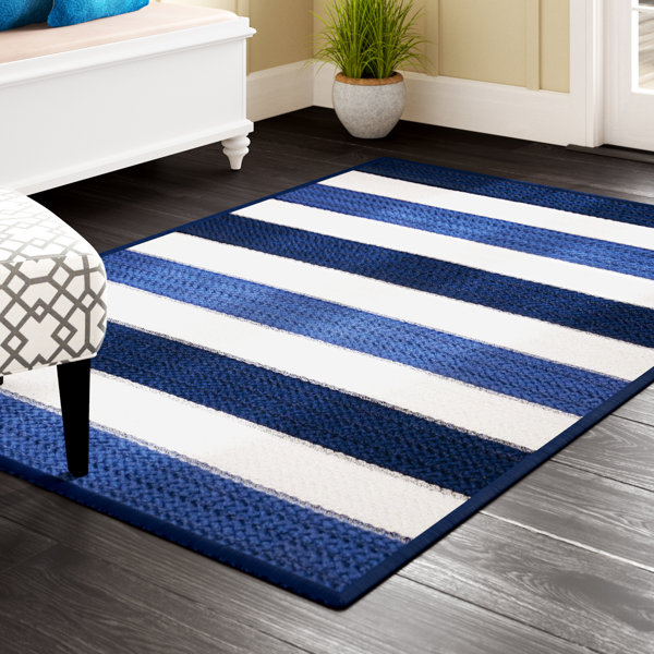 Blue Striped Area Rugs You'll Love | Wayfair