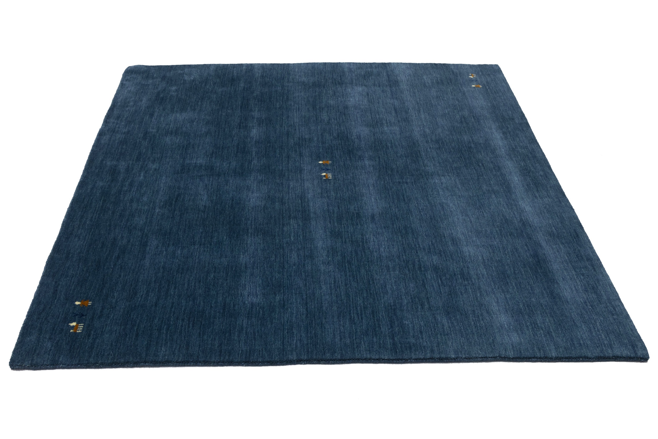 Foundry Select Steel Blue Tribal 8X8 Lori Gabbeh Oriental Round Rug ...