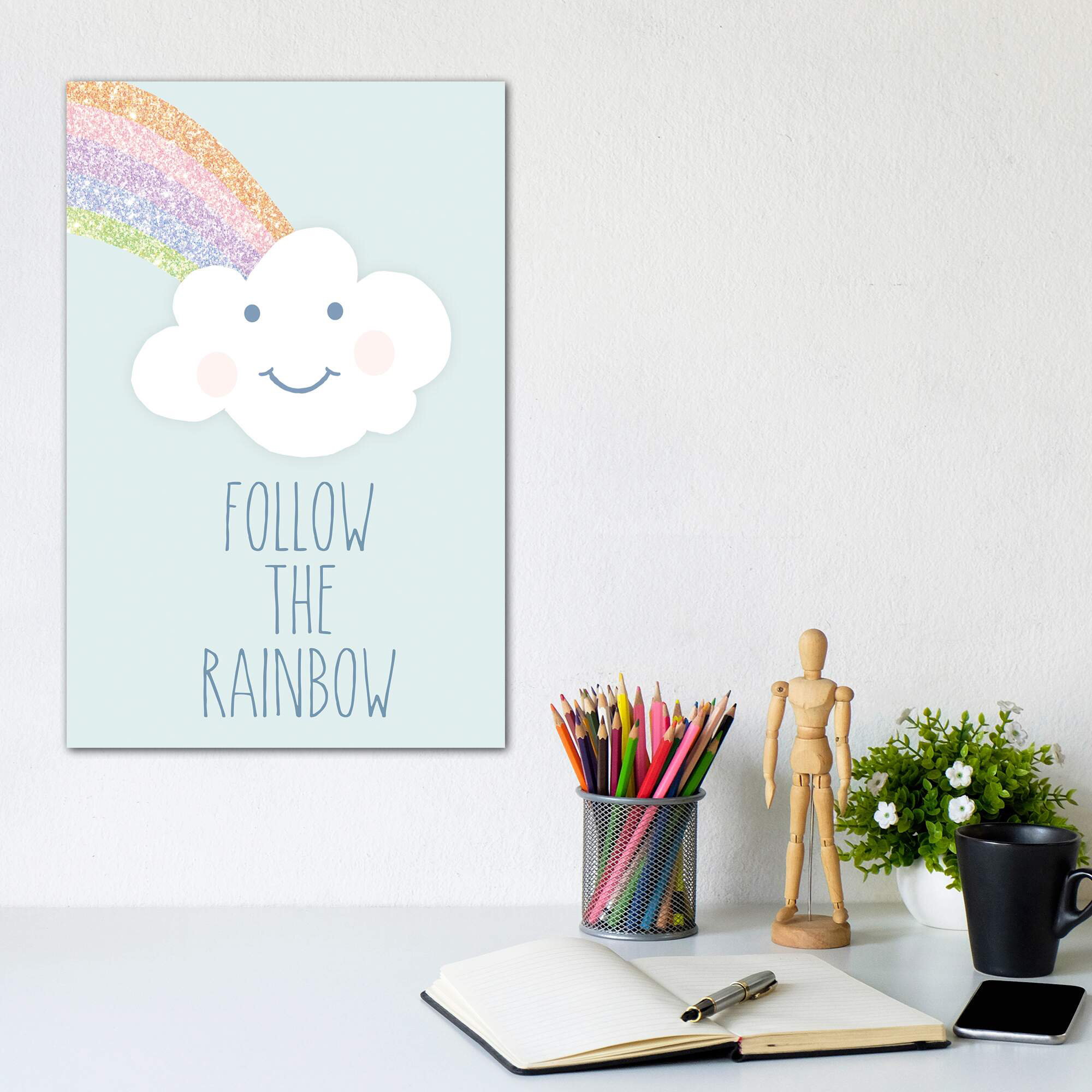 East Urban Home Follow the Rainbow by Anna Quach - Graphic Art Print ...