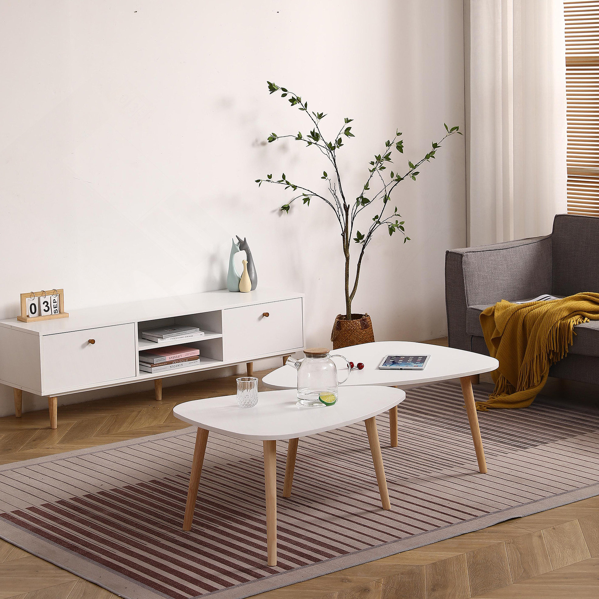Latitude Run® EGG SHAPE COFFEE TABLE | Wayfair
