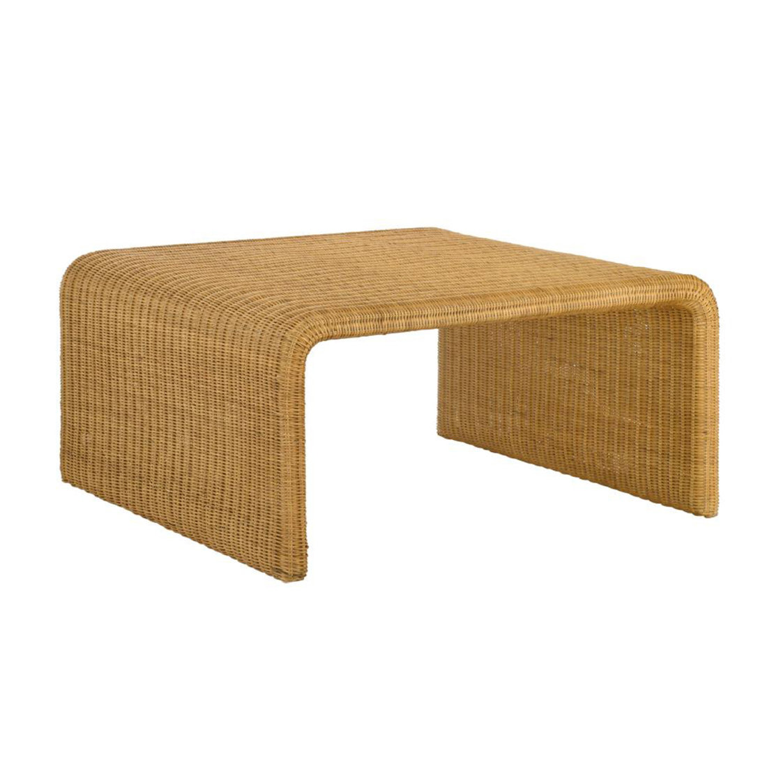 Bayou Breeze Square Woven Coffee Table, Natural | Wayfair