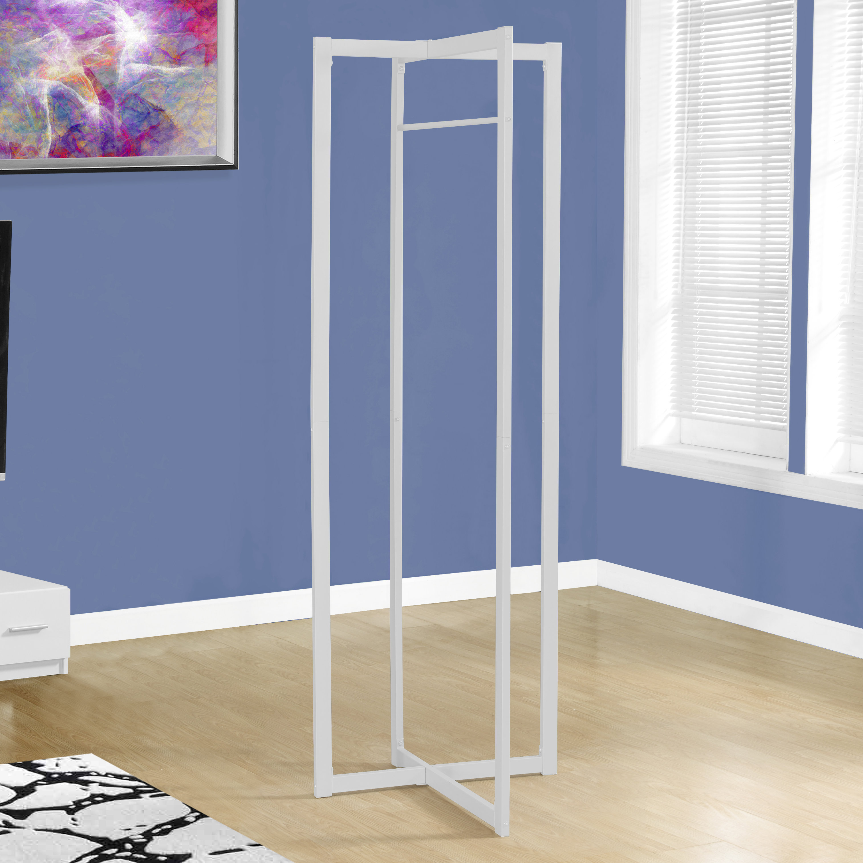 Latitude Run® Warwick Coat Rack Hall Tree Free Standing Hanging Bar ...