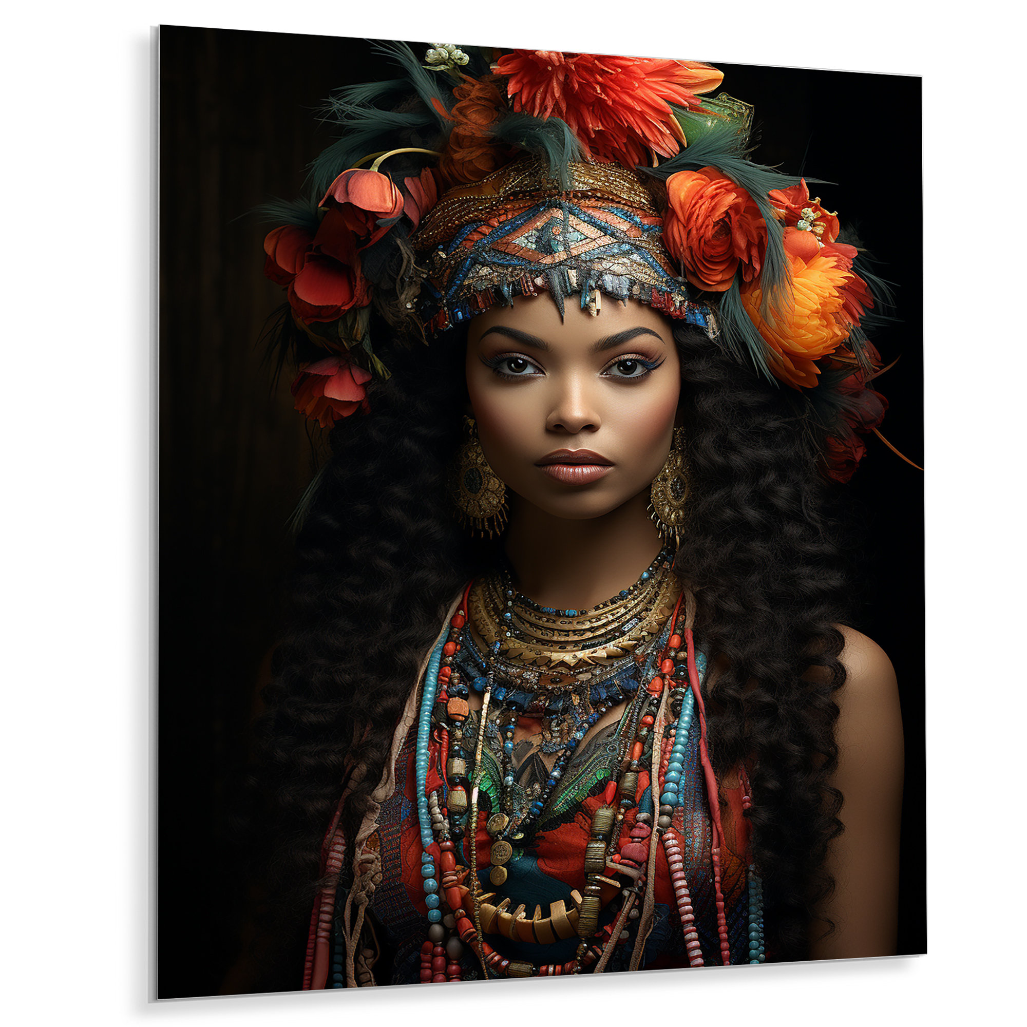 Red Barrel Studio® African Adorned Beauty II - African Metal Wall Decor ...