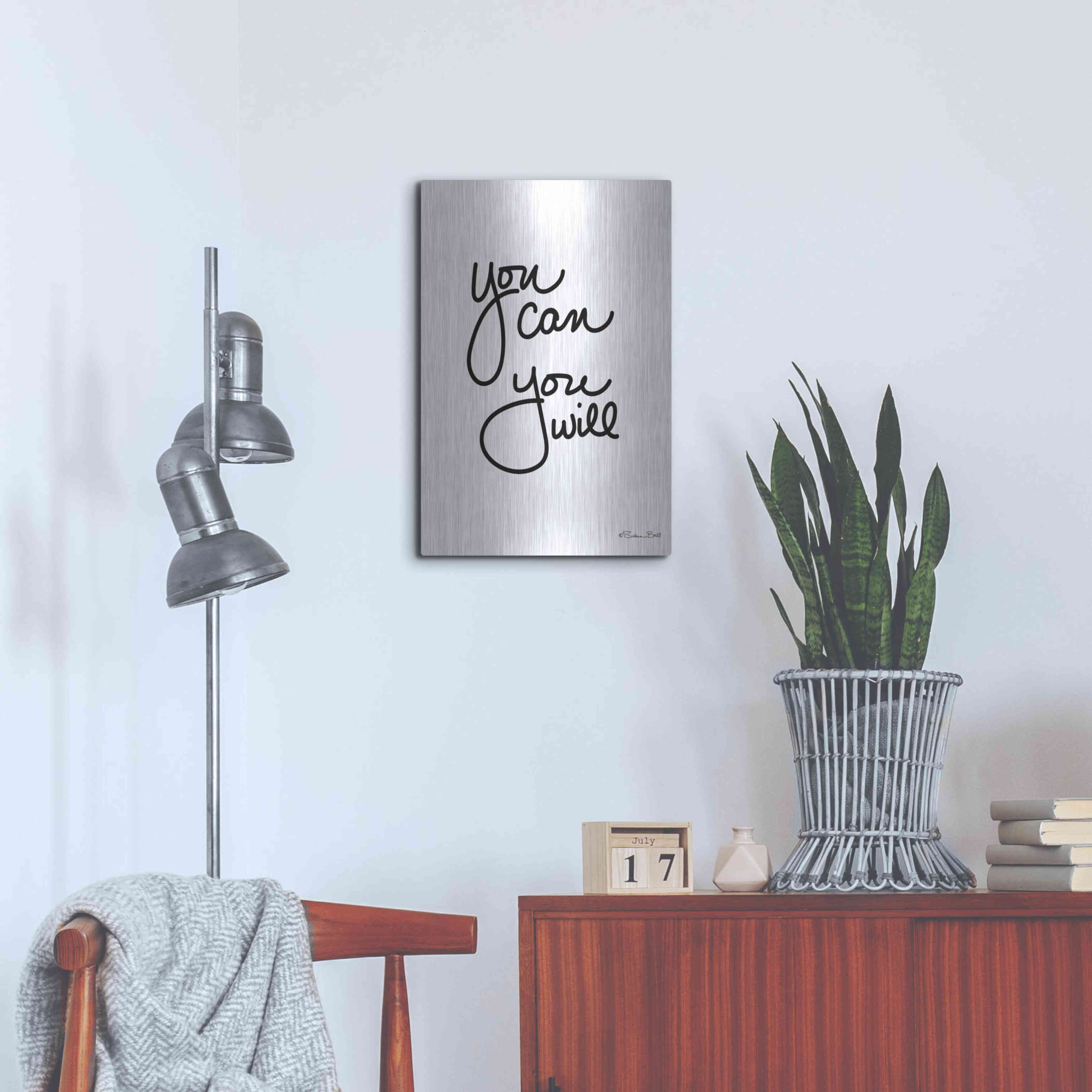 Trinx 'You Can You Will' by Susan Ball, Metal Wall Art | Wayfair