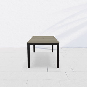 TANGENTWOOD Park City Dining Table with All-Weather Woodgrain HDPE ...