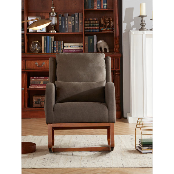 DSUNNER Modern Accent Rocking Chair, Nursery Glider Rocker Arm Chair W ...
