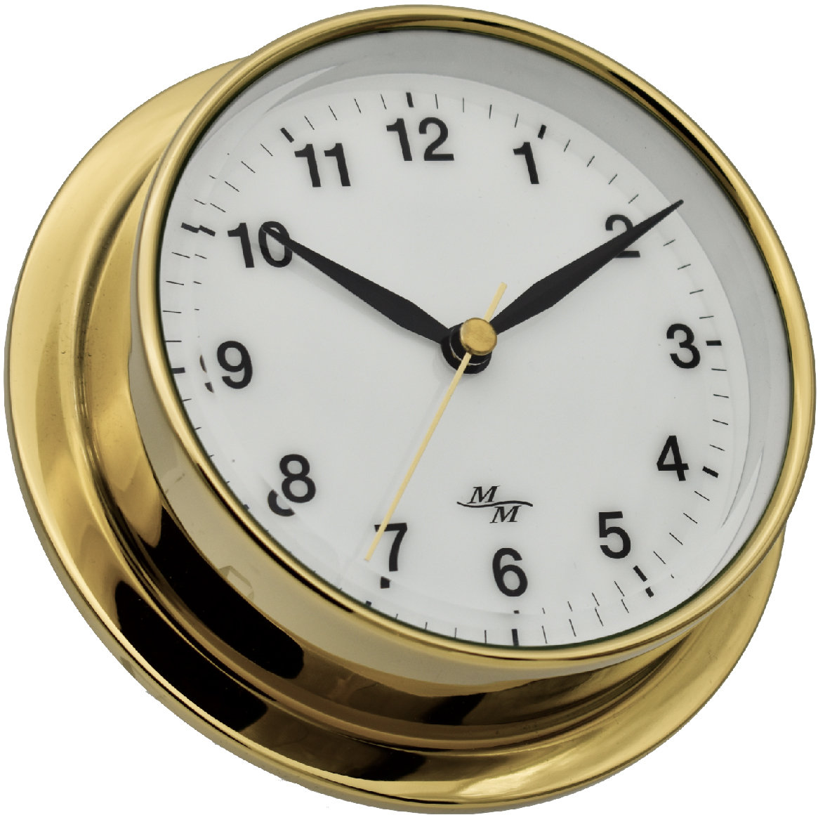 Master-Mariner First Light Nautical Cabin Clock, 5.75", Chrome Finish ...