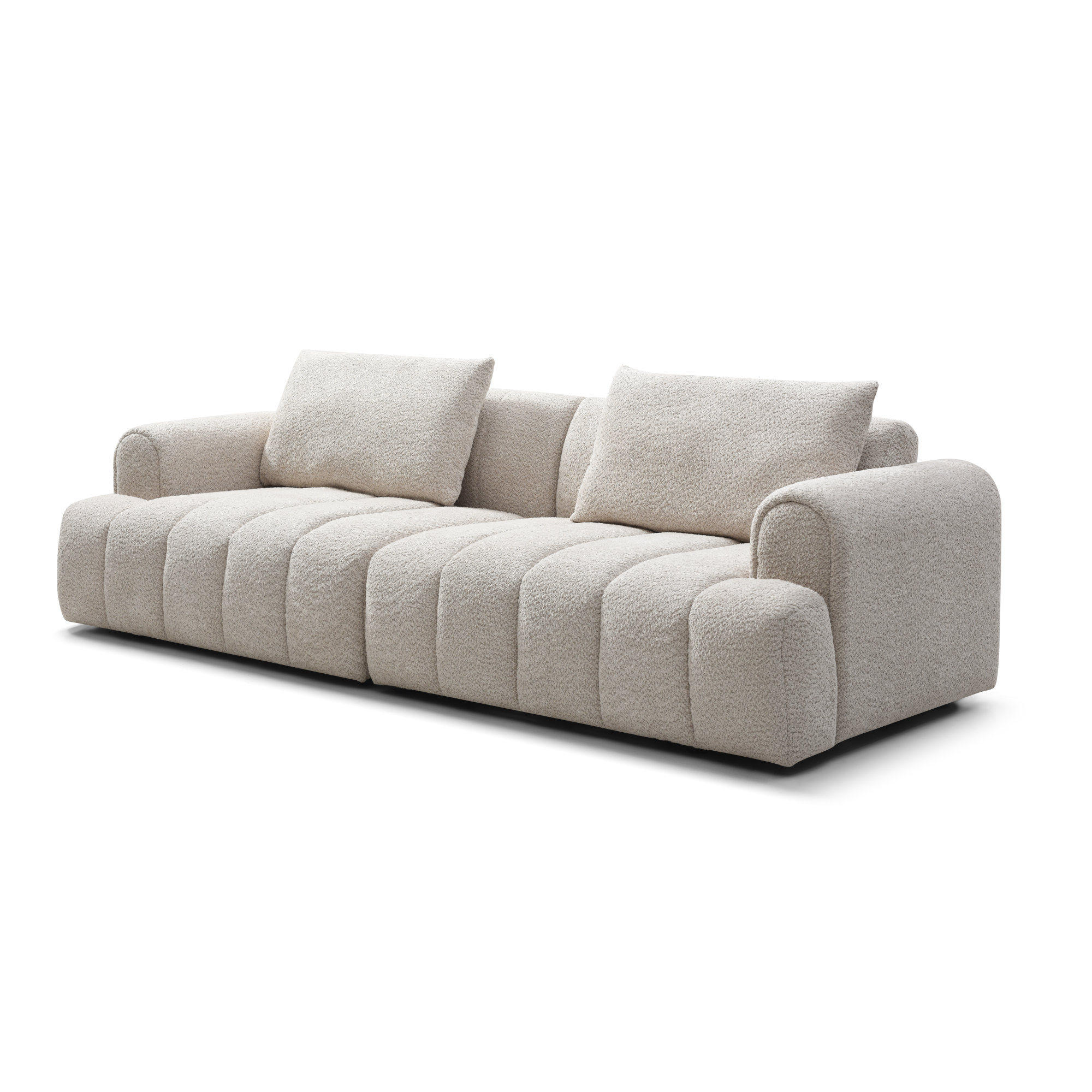 Hokku Designs Comfortable Plush Seating Granular Fleece Modern Style ...