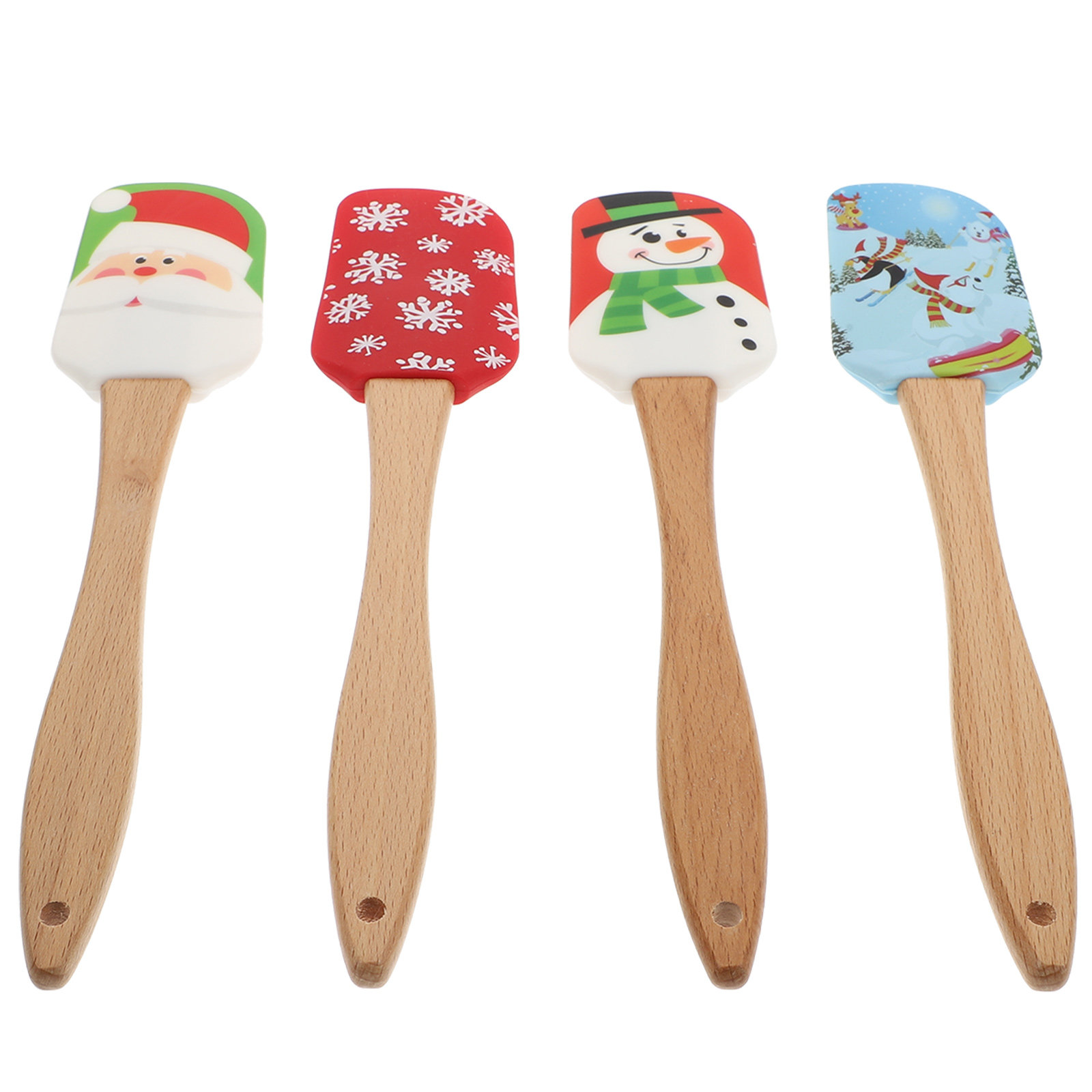 Ophelia & Co. 4Pcs Christmas Baking Tools Cake Spatulas Adorable Cream ...