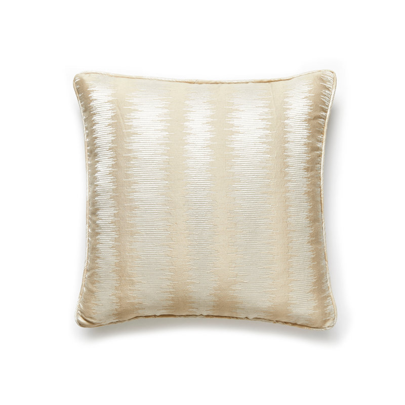 The House of Scalamandre Modern Luxury Konya Ikat Stripe Pillow | Wayfair
