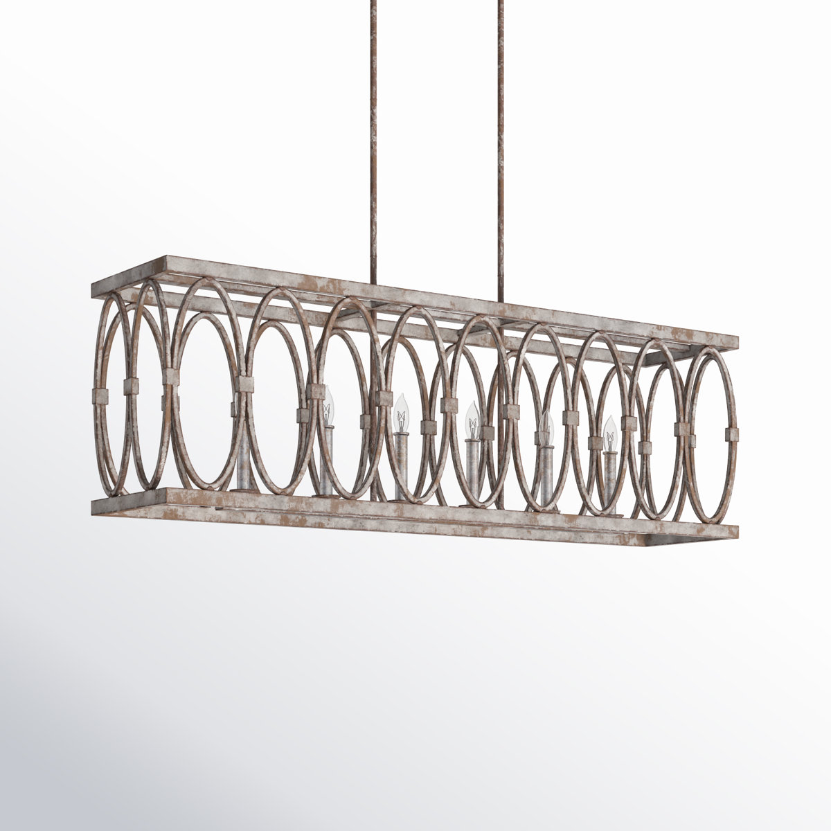 Birch Lane™ Alverstone 6-Light Linear Kitchen Island Pendant & Reviews ...