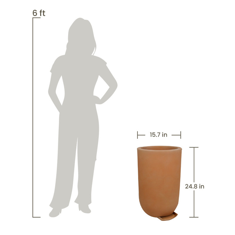 Ebern Designs Petar ECOBO19.7 inches Eco Friendly Round Pot Planter ...