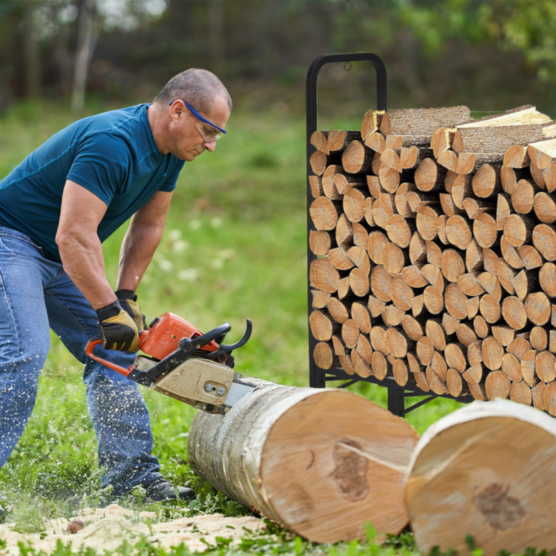 Werph 12FT Firewood Rack Outdoor,Heavy Duty Firewood Storage Rack ...