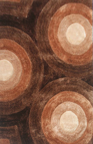 Wrought Studio™ Principato Shag Brown Rug | Wayfair