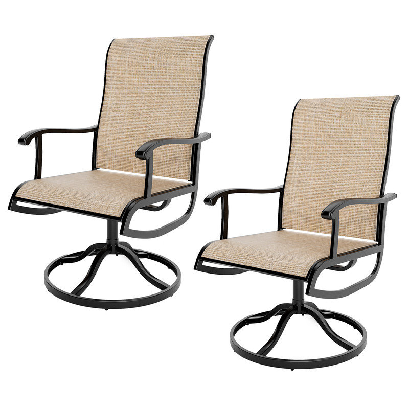 Lark Manor™ Sandisfield Swivel Patio Dining Chair 2-Pack (set of 2 ...