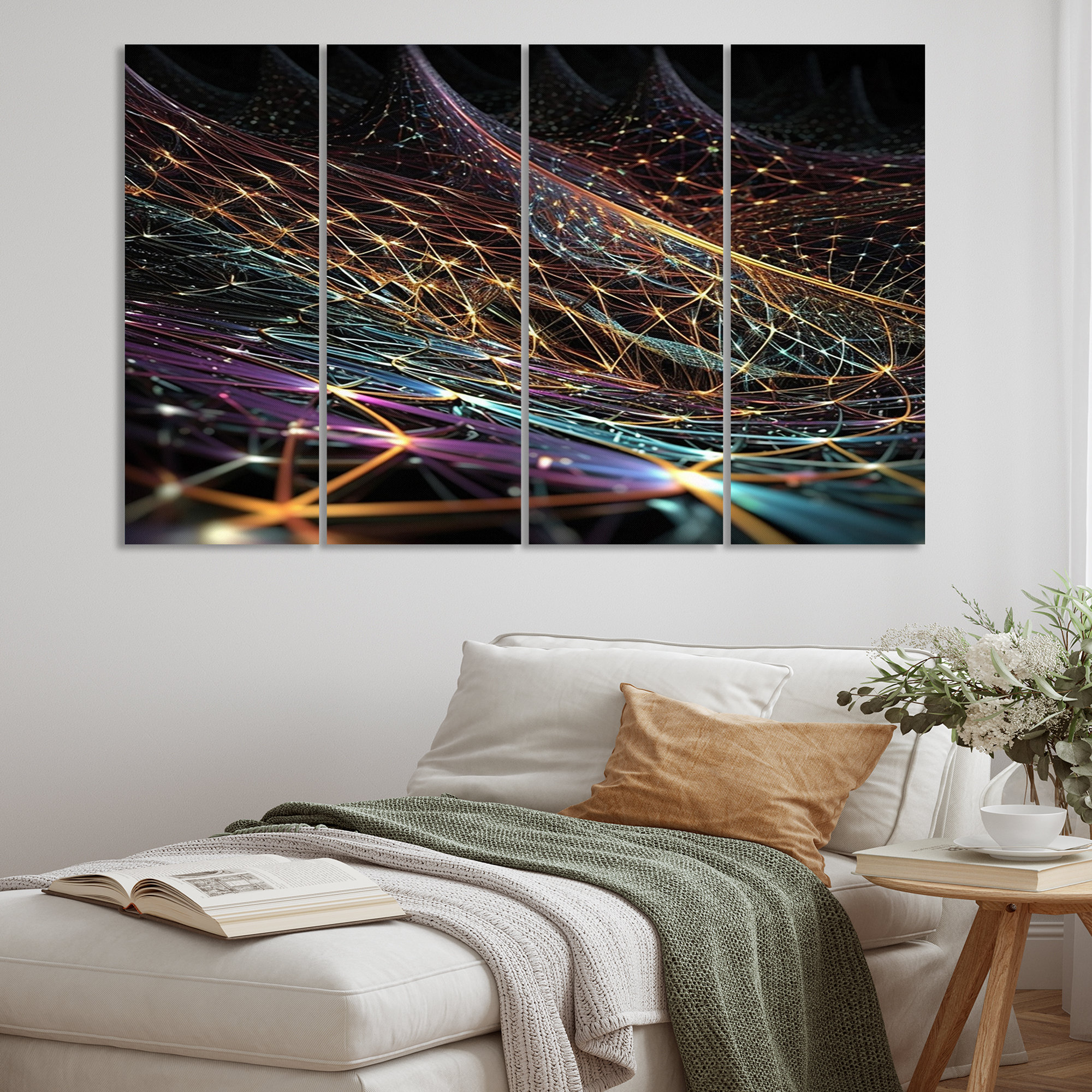 Wrought Studio™ Jacole - Fractals Canvas Wall Art - 4 Panels - Wayfair ...