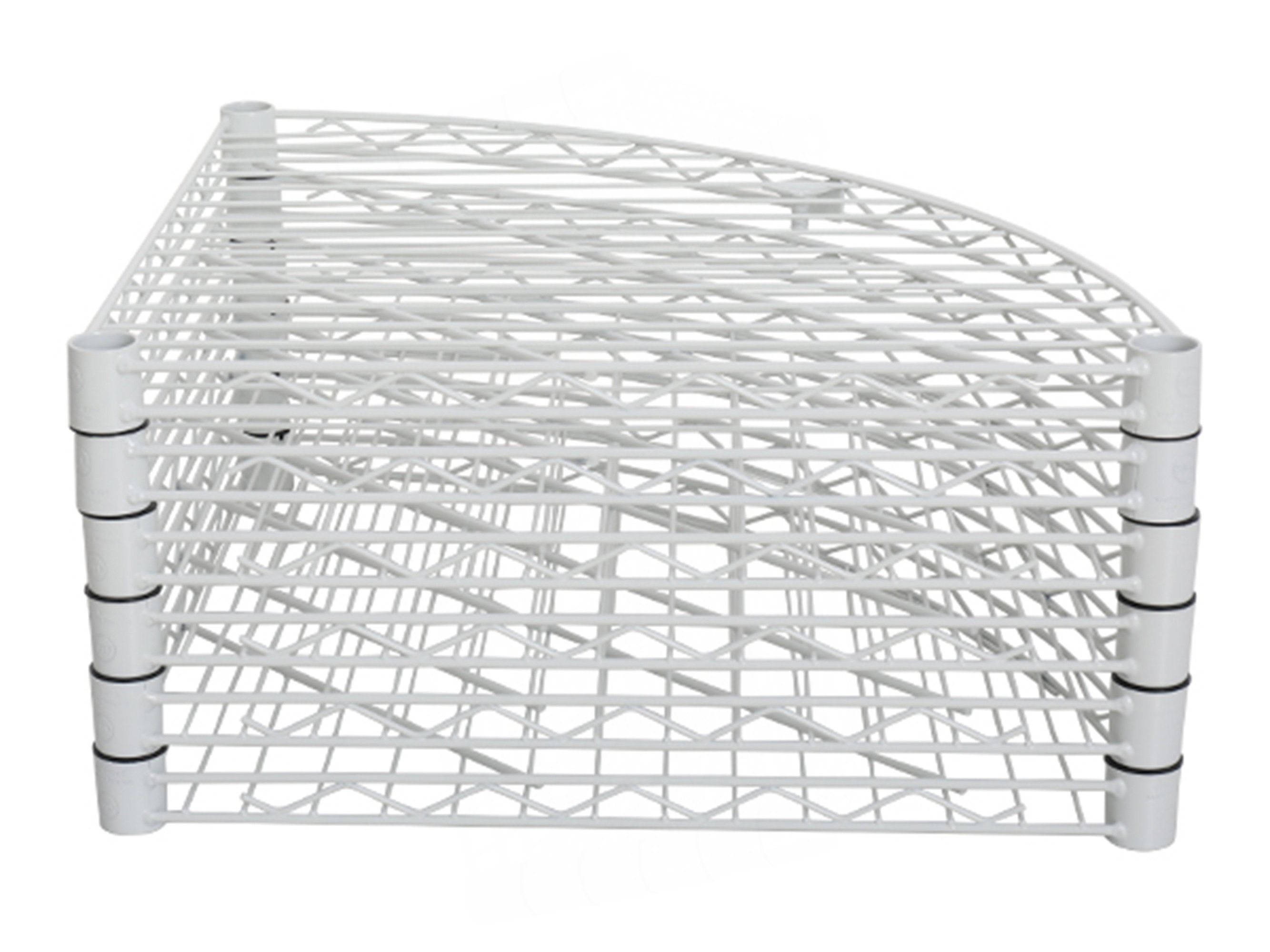 17 Stories 6 Tier Shelf Corner Wire Shelf Rack, Adjustable Metal Heavy ...