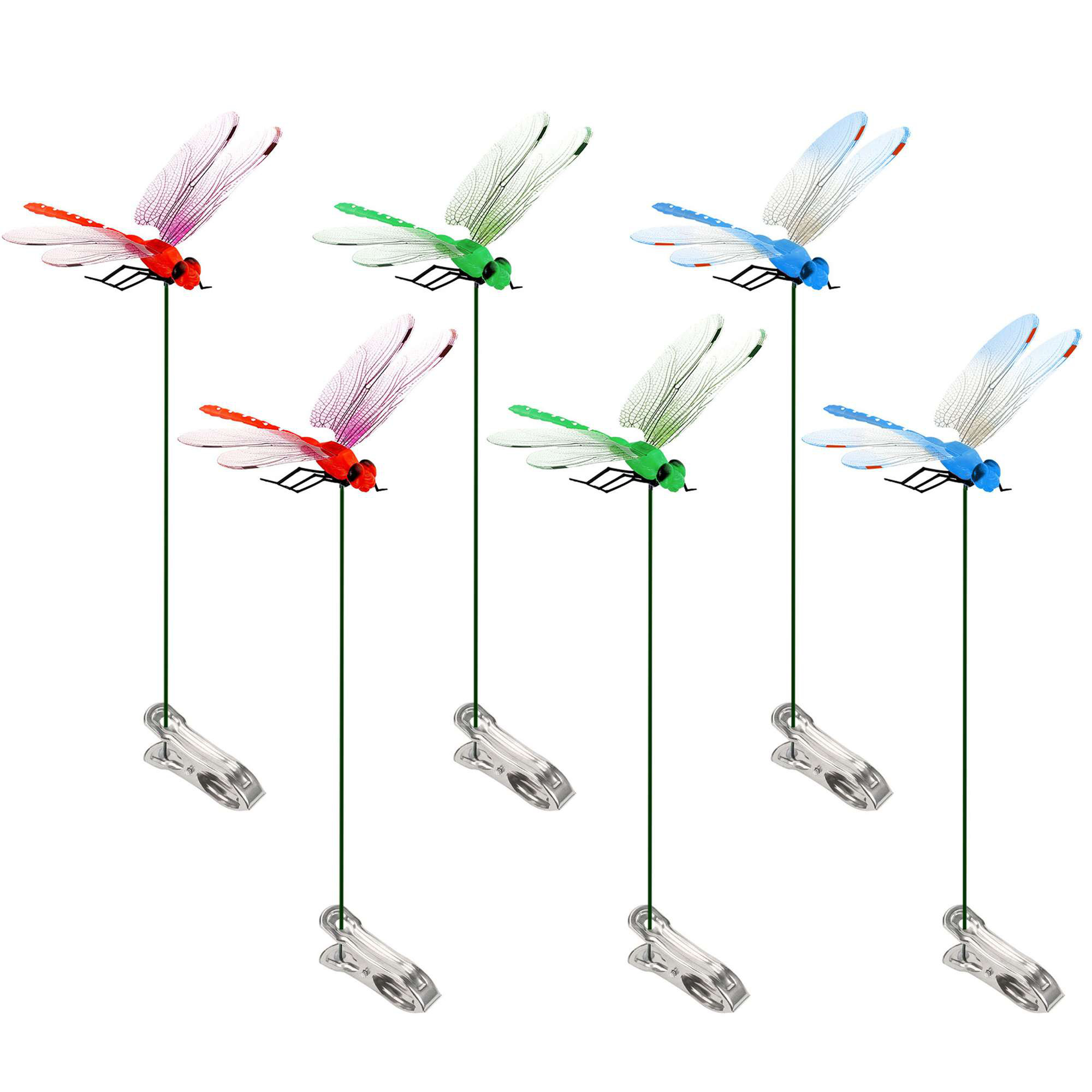 Waterproof Outdoor Insect Repellent Clips Fake Dragonfly Garden Clips ...