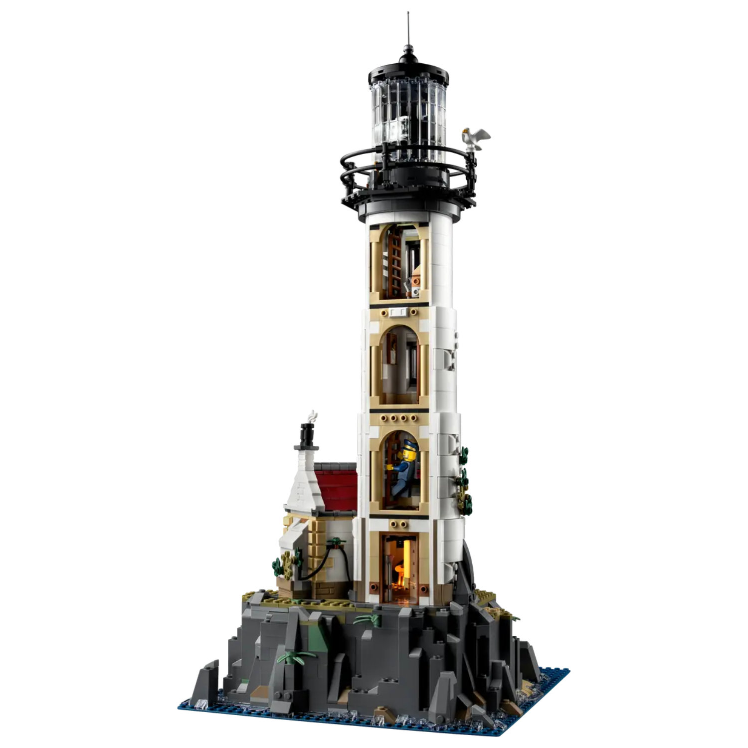 LEGO Ideas Motorized Lighthouse Building Kit for Adults with Rotating ...