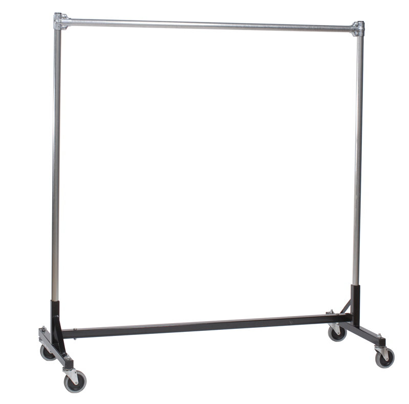 Quality Fabricators 63" W Heavy Duty Single Rail Garment Rack & Reviews ...