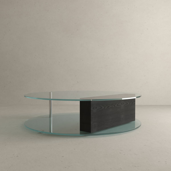 Ivy Bronx Bocko Round Coffee Table With Rectangle Bocko | Wayfair