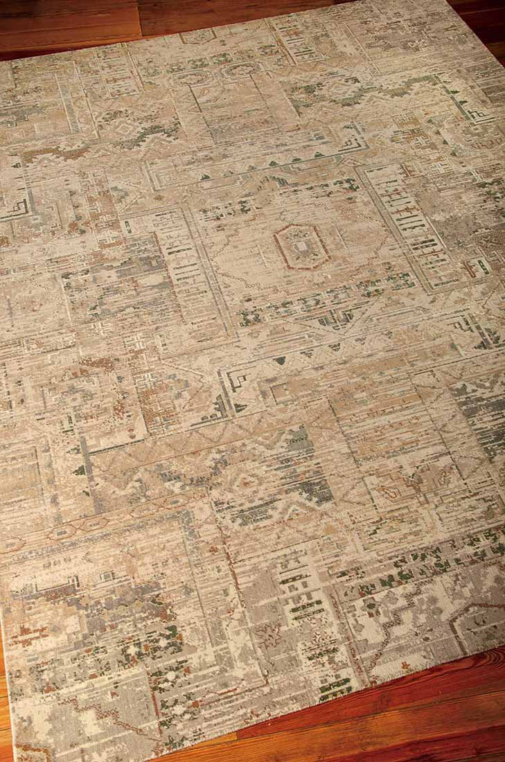 Foundry Select Oriental Wool/Silk Beige Area Rug | Wayfair