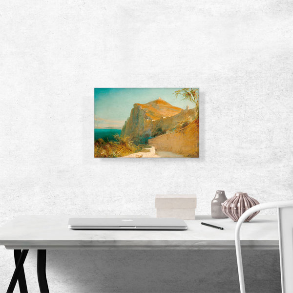 ARTCANVAS Tiberiusfelsen Auf Capri 1828 On Canvas 2 Pieces by Carl ...
