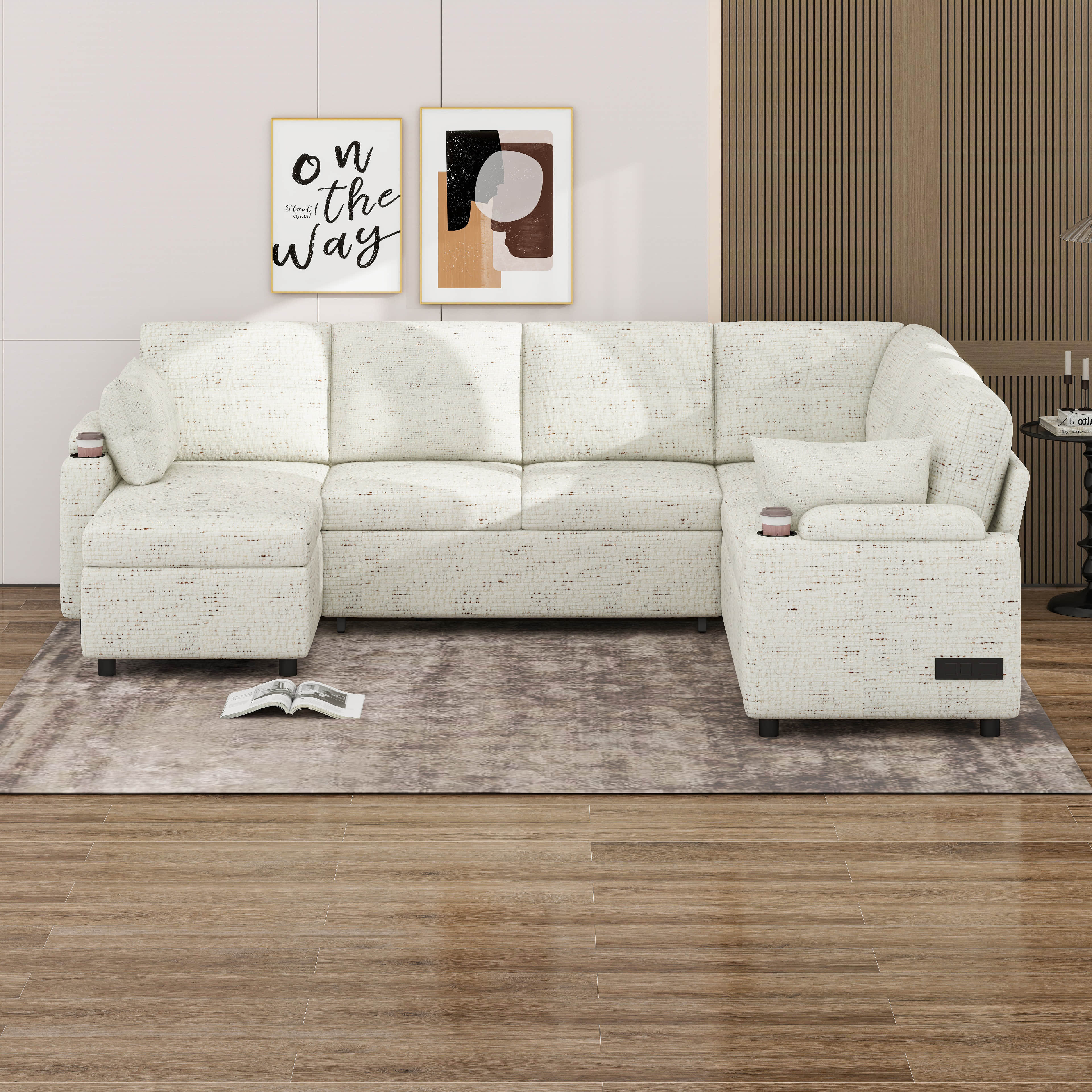 Cosmic Sectional Sofa Versatile Sofa Bed Sofa Sleeper U-Shaped Sofa ...