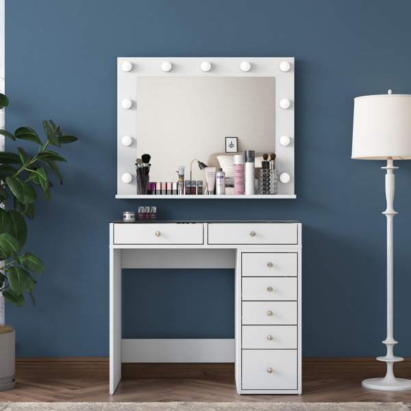 Brayden Studio Make-Up Table | Wayfair.co.uk