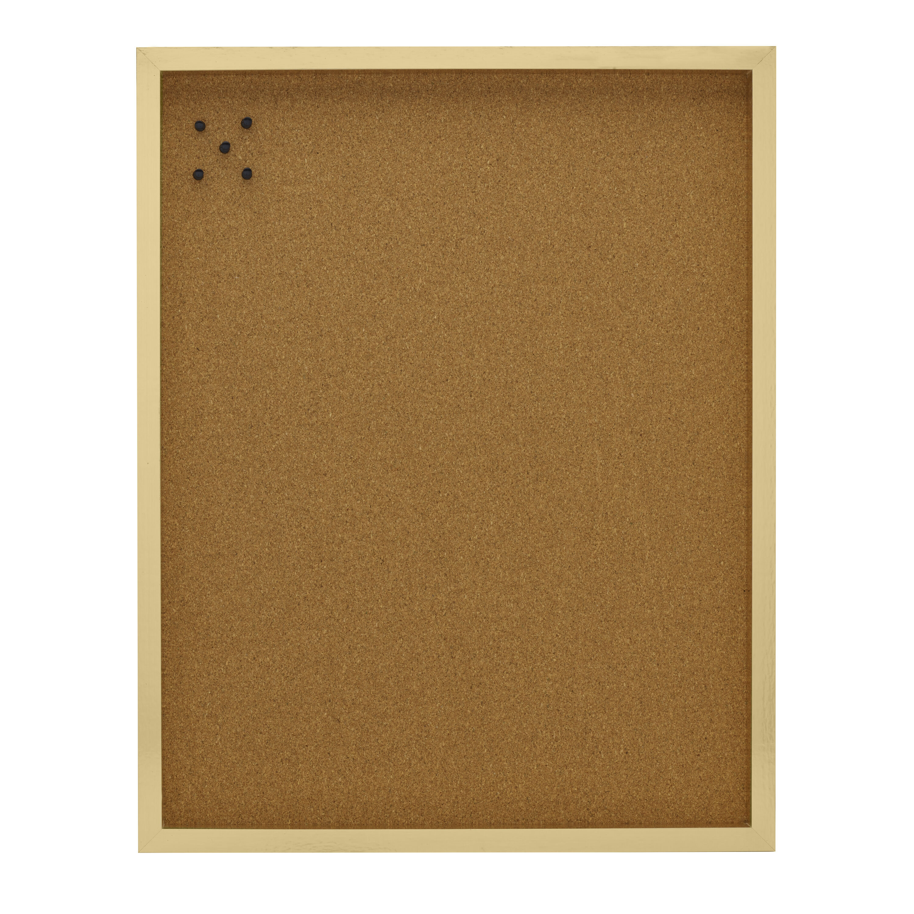 Mikasa 24 X 19-In Gold Framed Cork Board, Includes 5 Tacks | Wayfair