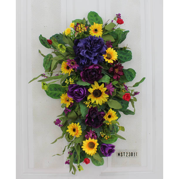 Primrue Faux Hydrangea Swag & Reviews | Wayfair