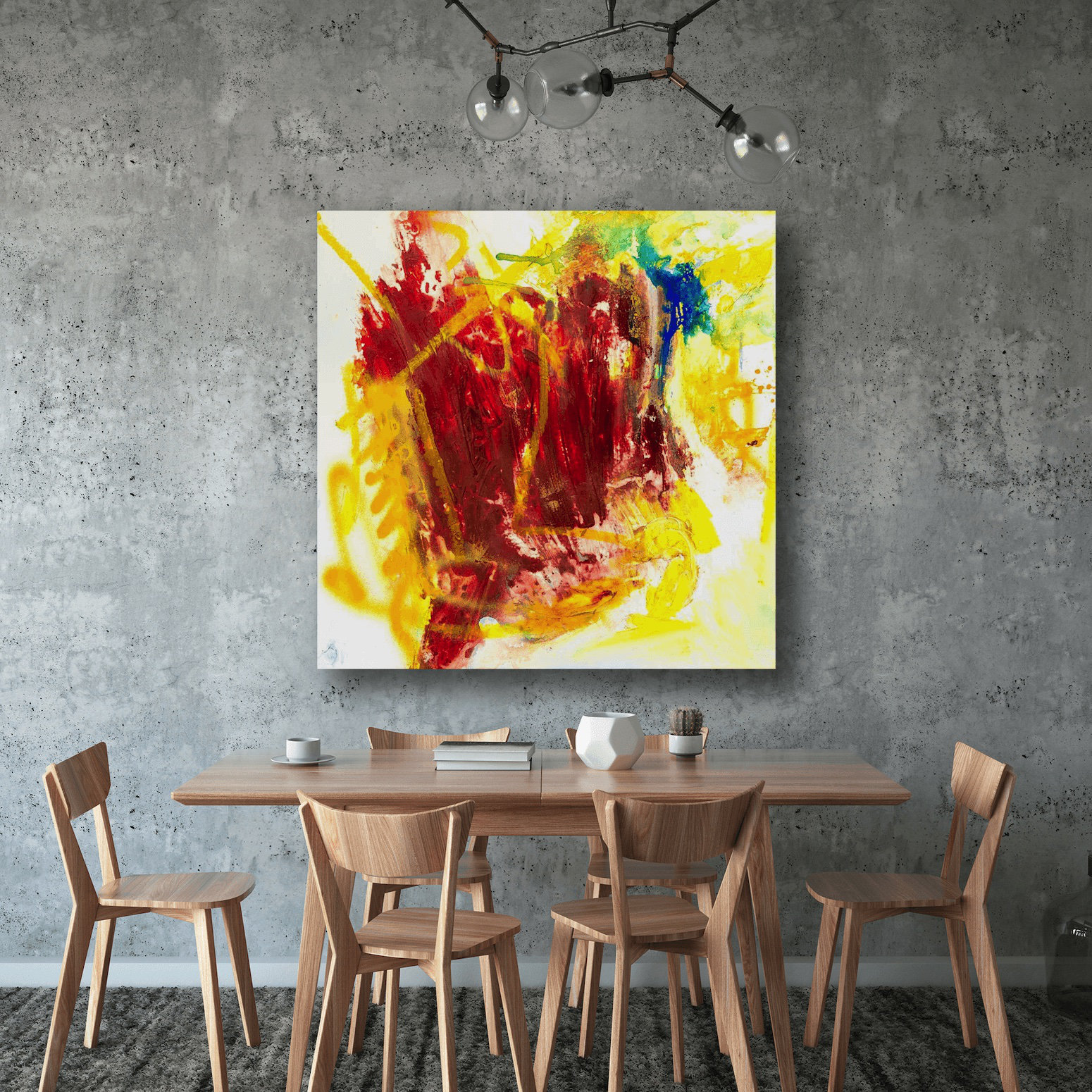 Orren Ellis Garnet - Artist Enhanced Canvas Print | Wayfair