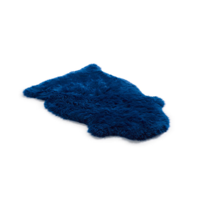 Bowron Sheepskin Sheepskin Rug Fiord Blue | Wayfair.co.uk