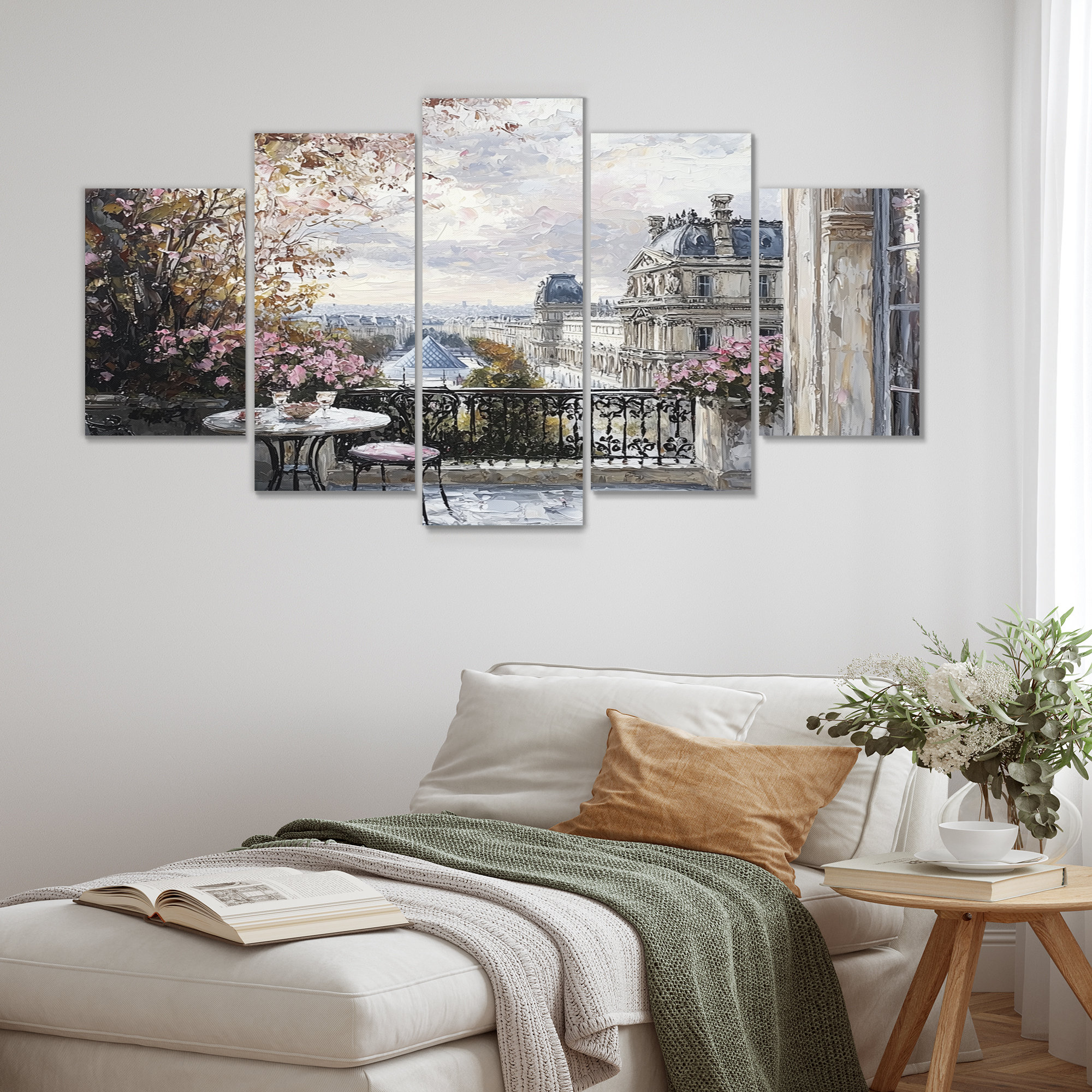 House of Hampton® Pink Parisian Elegance Louvre Musee - City Paris Wall ...