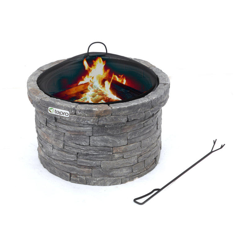 Tepro Stunning Stone Garden Fire Pit and Patio Heater | Wayfair.co.uk