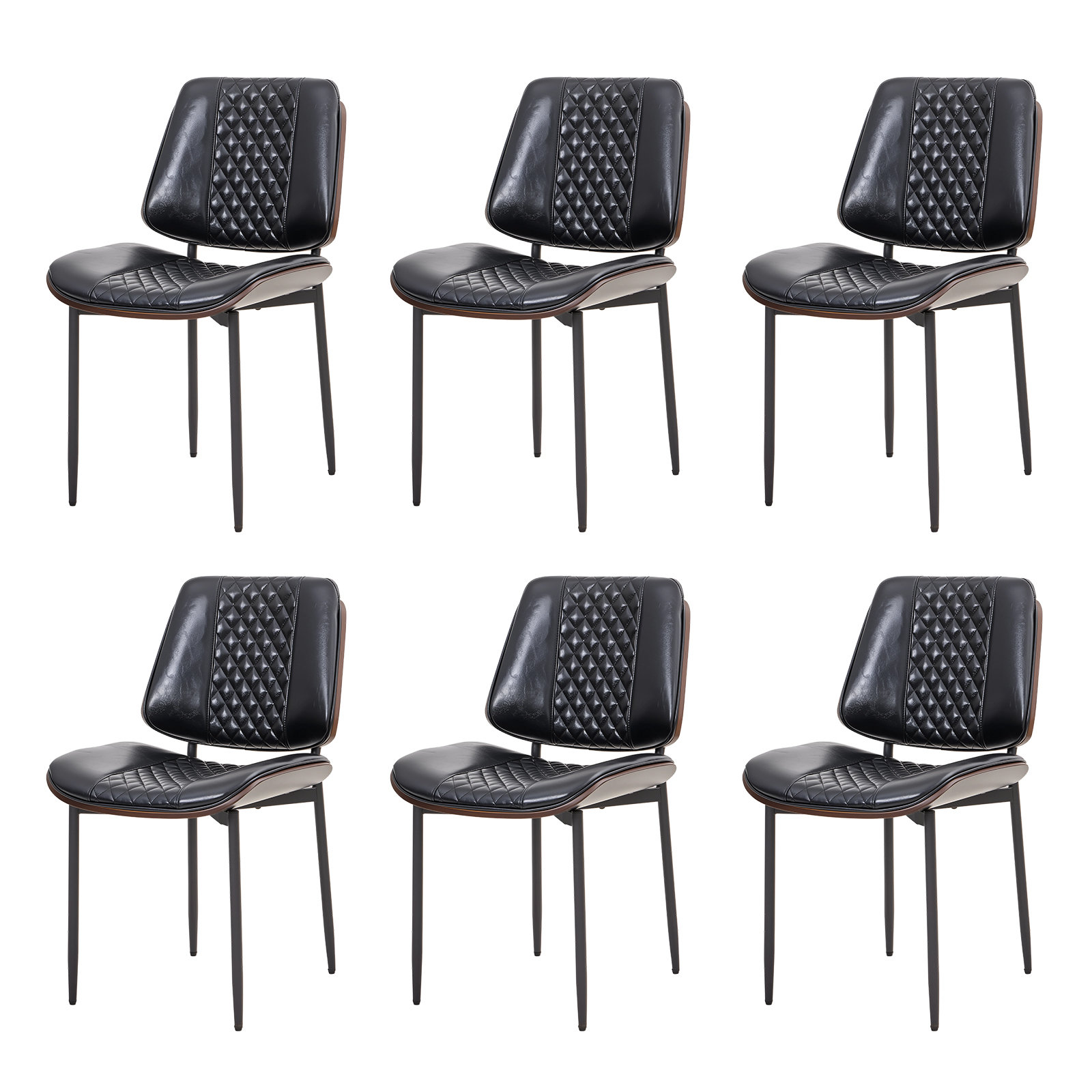 Corrigan Studio® Upholstered Dining Chairs , PU Leather Side Chairs ...