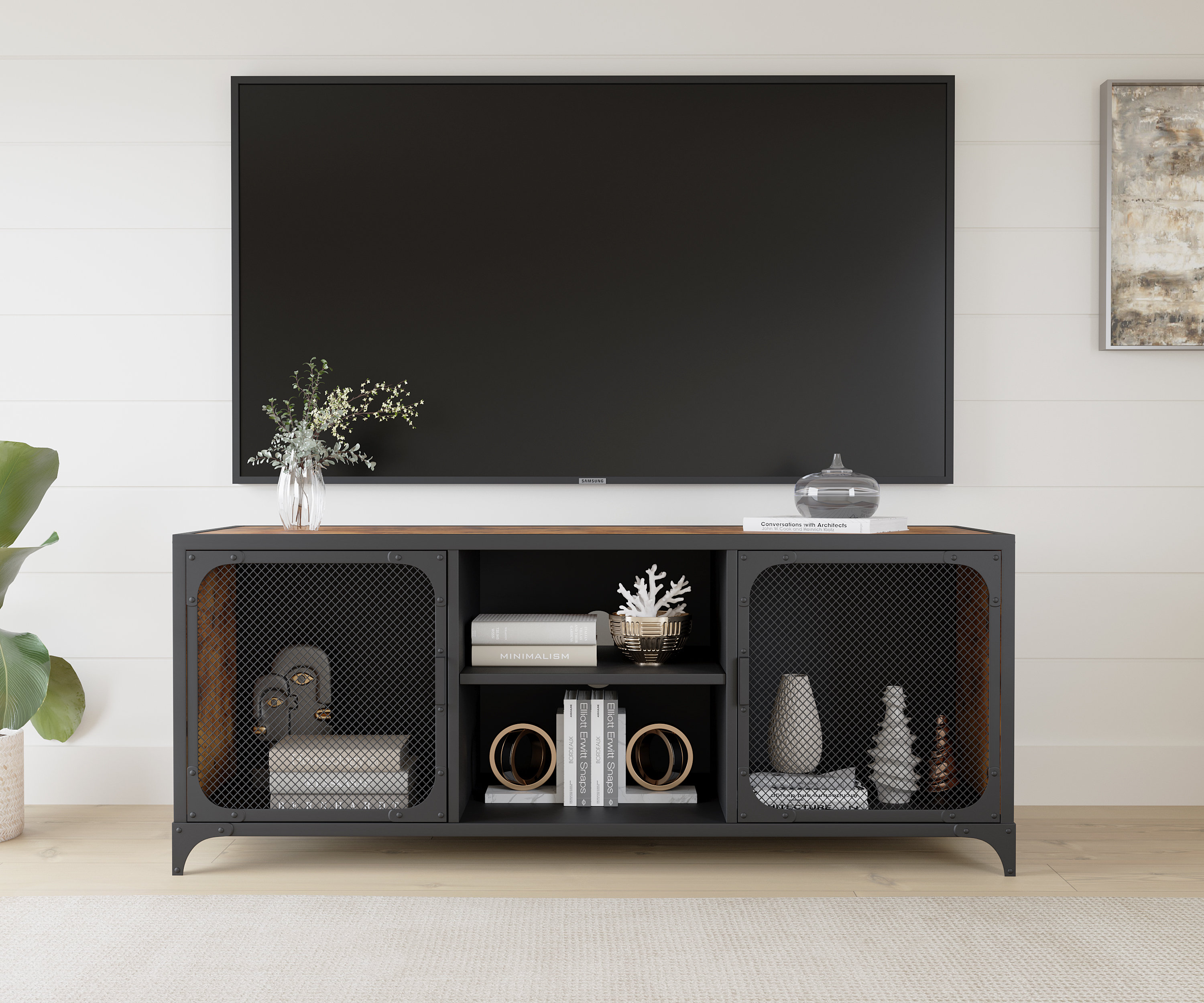 17 Stories Cherree TV Stand for TVs up to 43" & Reviews - Wayfair Canada